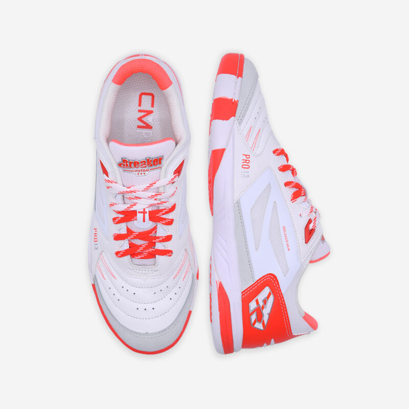 รองเท้าฟุตซอลเบรกเกอร์ Breaker CM Pro (Pro13) สี White-Red - Breaker ...