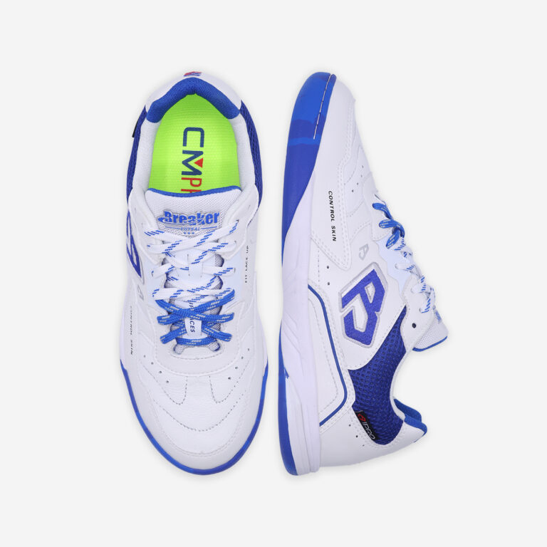 รองเท้าฟุตซอลเบรกเกอร์ Breaker CM Pro (PRO-W) สี White-Blue - Breaker ...