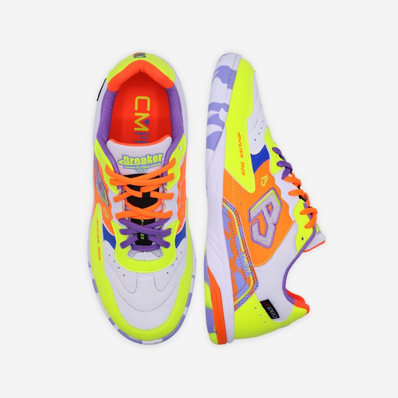 รองเท้าฟุตซอลเบรกเกอร์ Breaker CM Pro (Pro14) สี White - Breaker-shoe.com